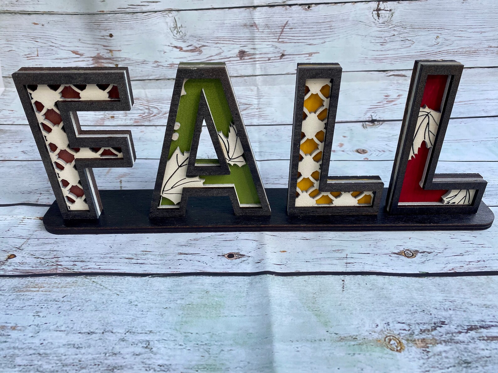 Fall Sign SVG Fall Standing Sign SVG 3D Fall Sign SVG Fall - Etsy