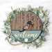 Spring Welcome Sign SVG, Robin Door Hanger, Bird Welcome SVG, Spring ...