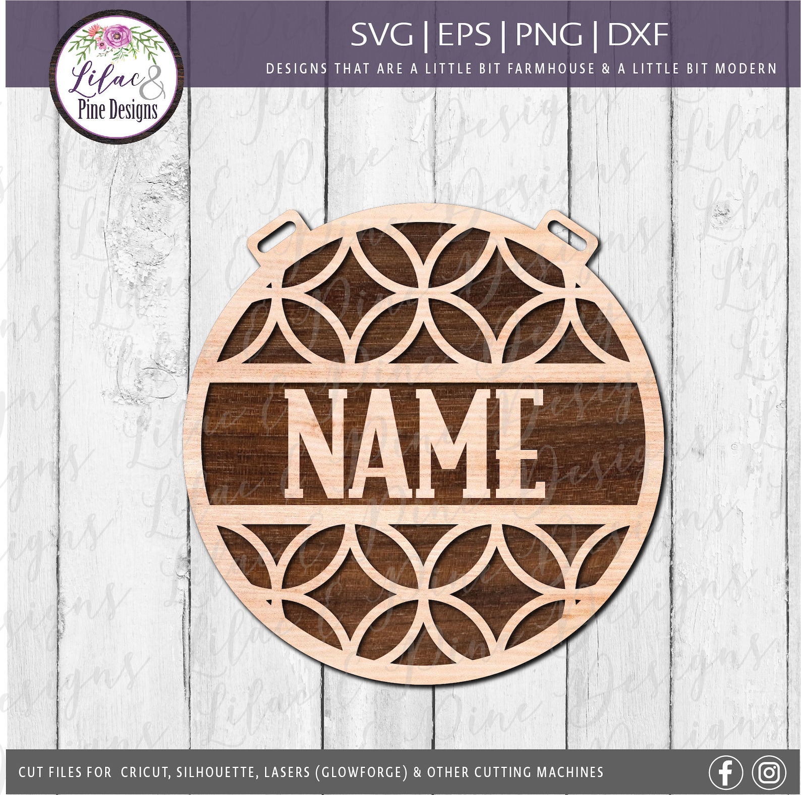 Personalized Sign Svg Patterned Door Sign SVG Door Hanger - Etsy