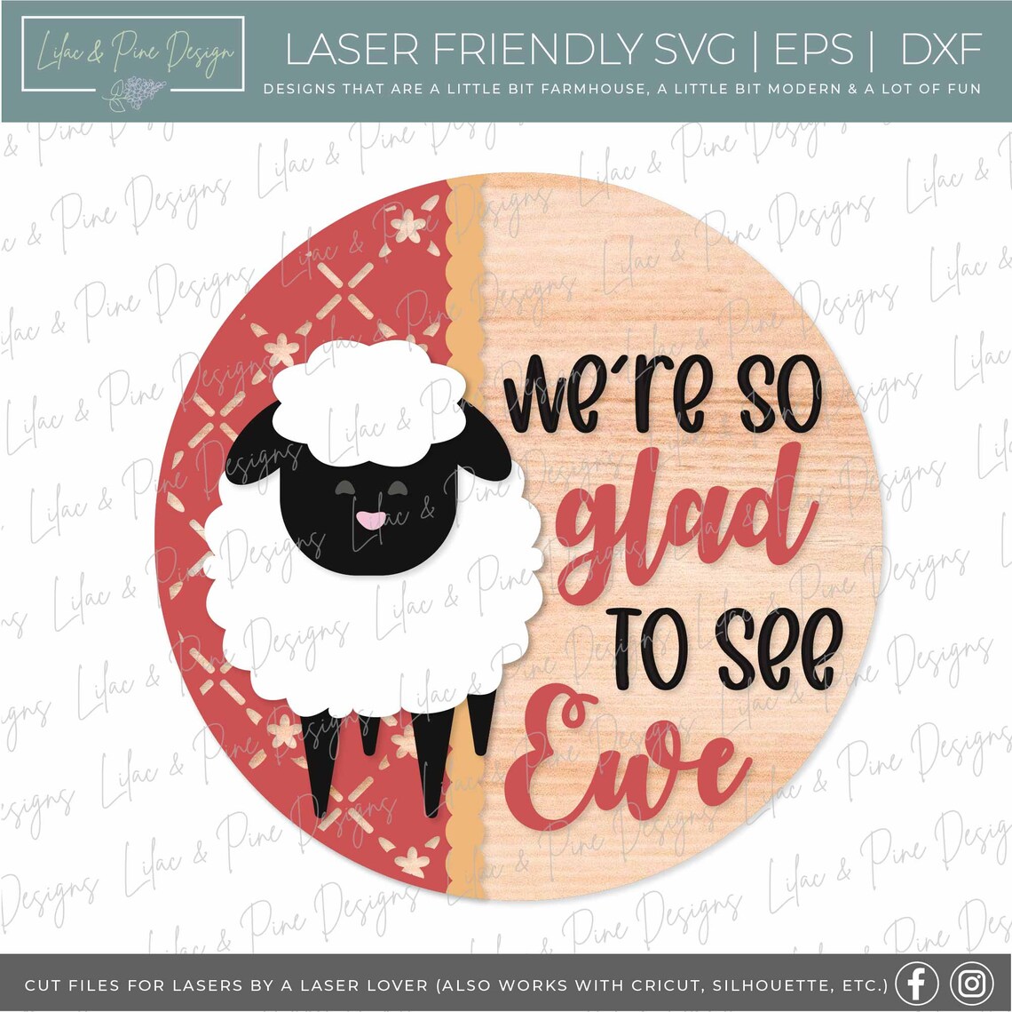 Sheep Welcome Sign SVG, Easter Lamb Door Hanger, Farmhouse Welcome Sign ...