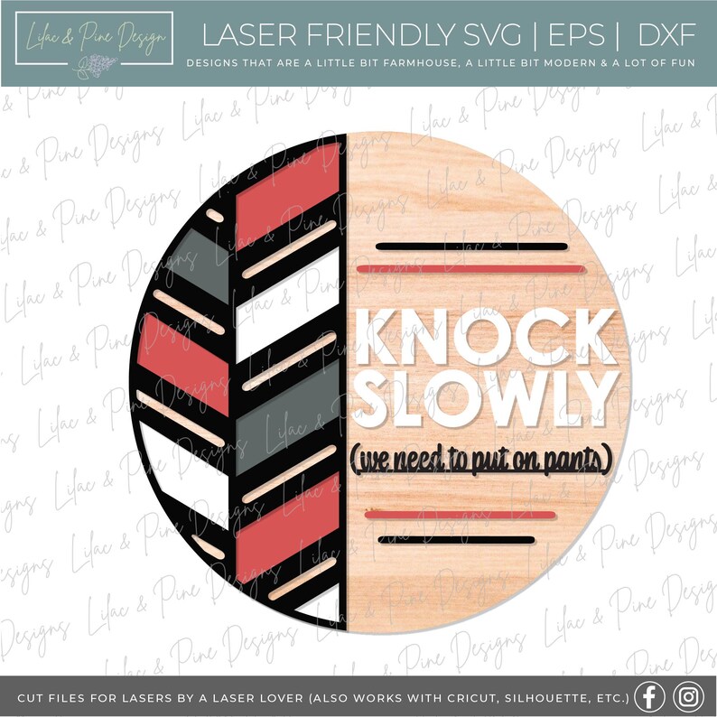 Knock Slowly Door Hanger Quilt Welcome Sign SVG Boho Door - Etsy