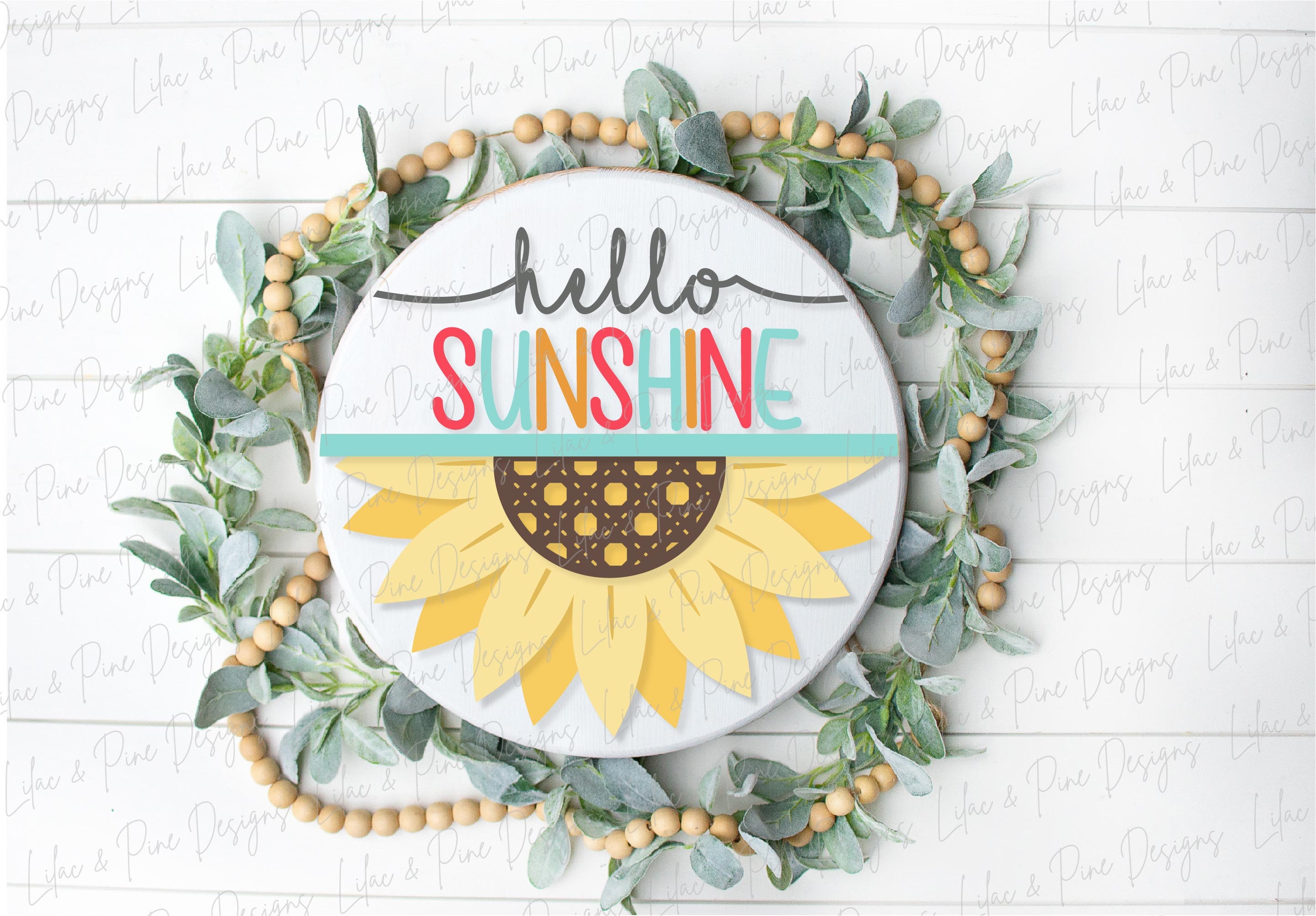 Sun Welcome Sign Svg Hello Sunshine SVG Summer Door Hanger - Etsy