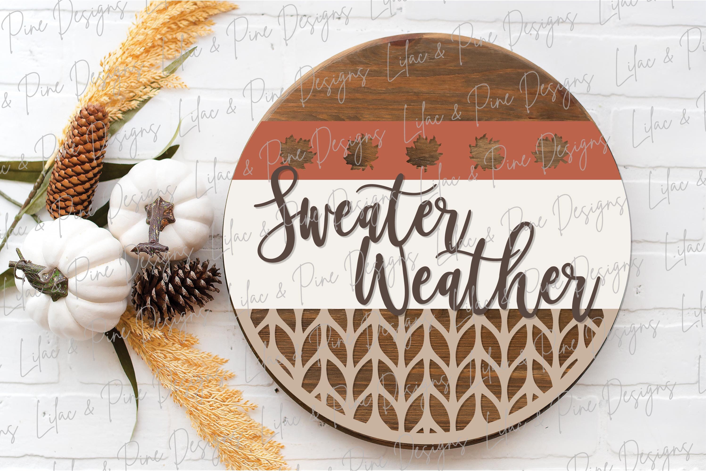 Sweater Weather Welcome Sign SVG Fall Door Decor Svg Sweater - Etsy