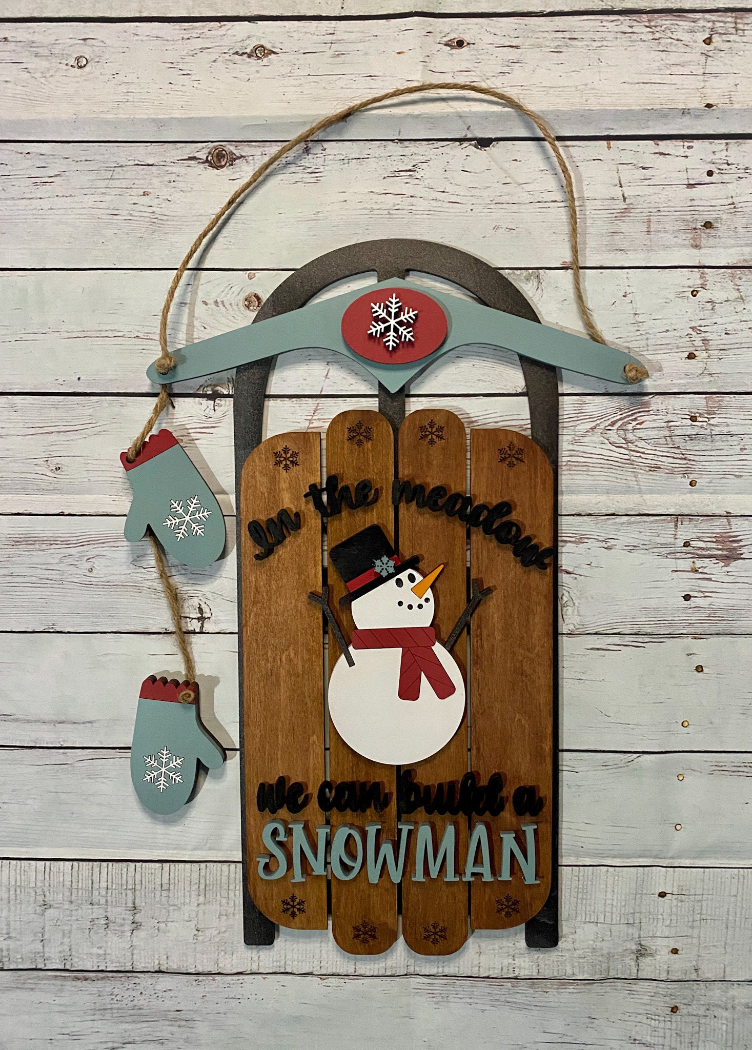 Decorative Christmas Sled, Glowforge SVG, Vintage Sled Door Hanger SVG ...