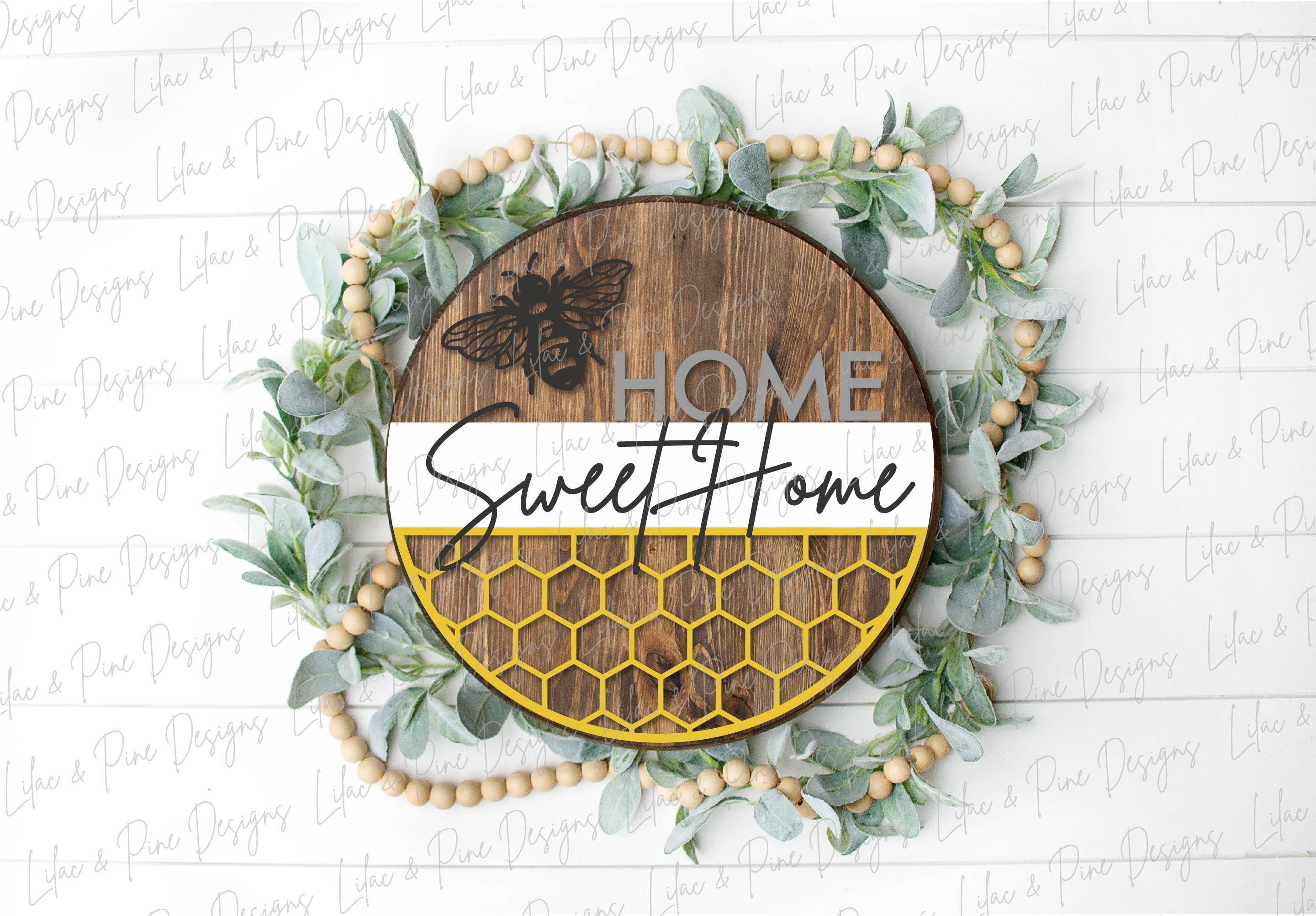 Home Sweet Home Sign Spring Sign SVG Bee SVG Summer Decor | Etsy