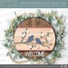 Birds on Branch Door Hanger SVG, Spring Welcome Sign, Apple Blossom Svg ...