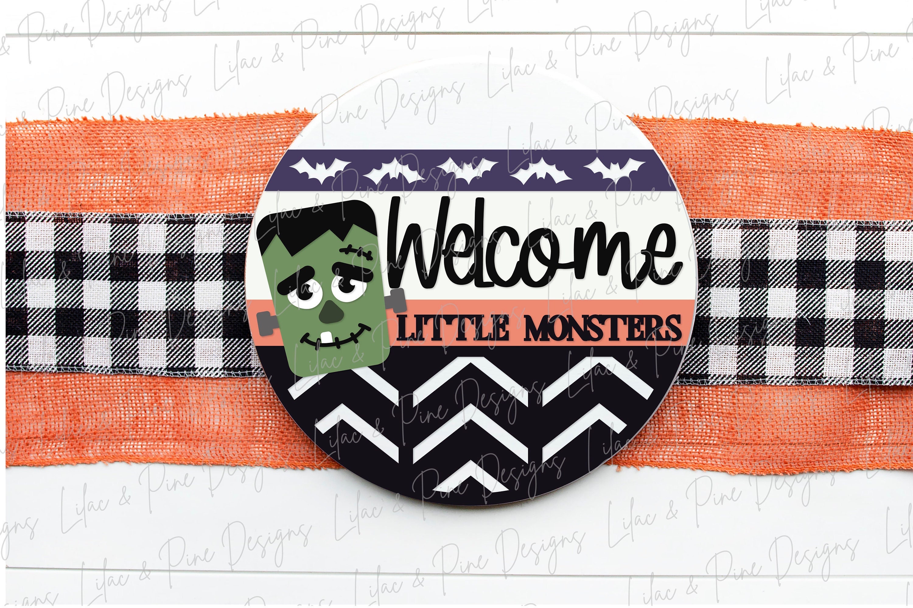 Frankenstein Sign SVG Welcome Little Monsters SVG Frankie - Etsy