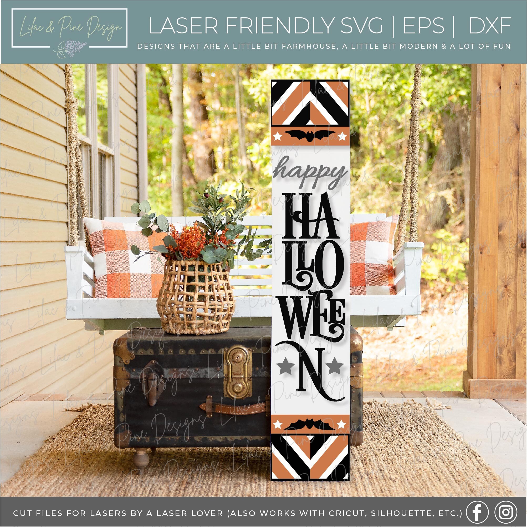 Halloween Welcome Sign Bundle Halloween Porch Sign Halloween - Etsy