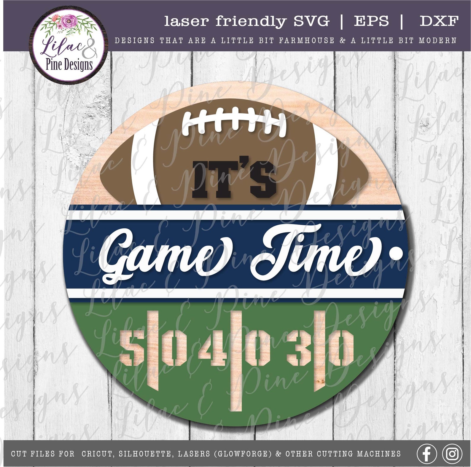 Game Time Football SVG Welcome SVG Fall Door Decor Svg - Etsy