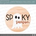 Spooky Season Sign SVG Halloween Door Hanger SVG Ghost - Etsy