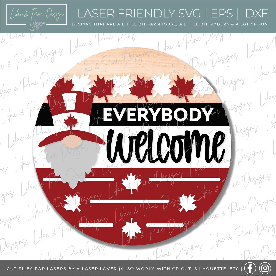 Canada Sign Bundle Welcome Sign SVG Canada Day Porch Sign | Etsy