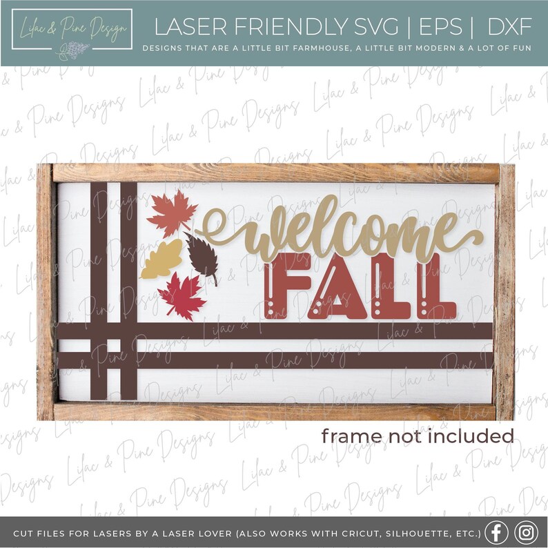 Welcome Fall Sign Svg Autumn Sign Fall Leaves Sign SVG - Etsy