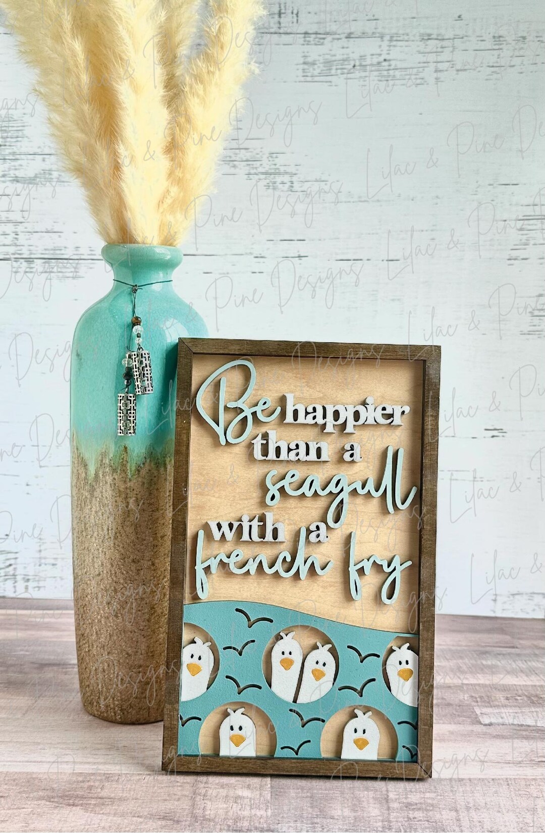 Funny Seagull Sign SVG, French Fries SVG, Funny Summer Sign, Beach ...