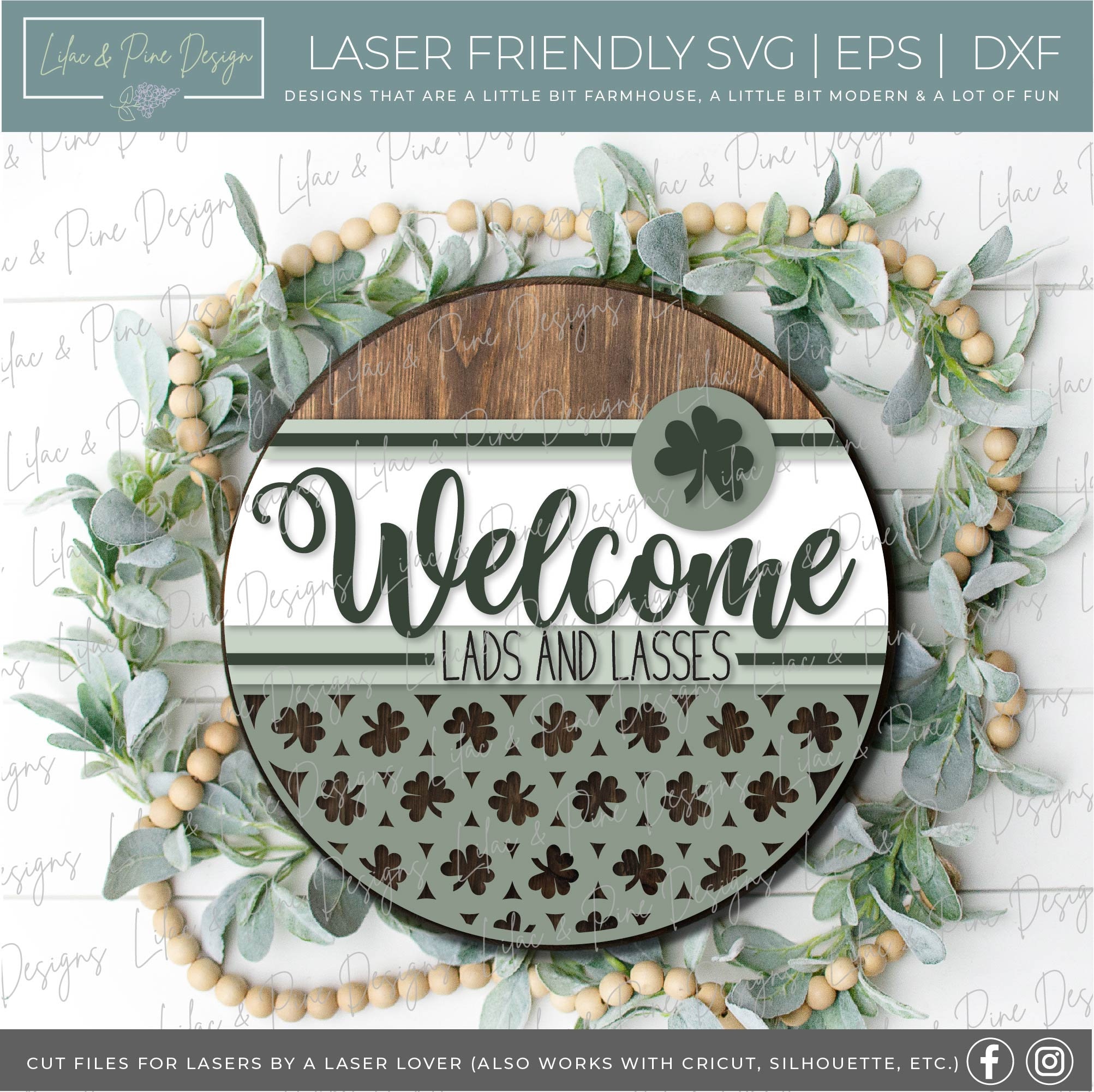 St Patricks Day Door Hanger Bundle St Pattys Sign SVG | Etsy