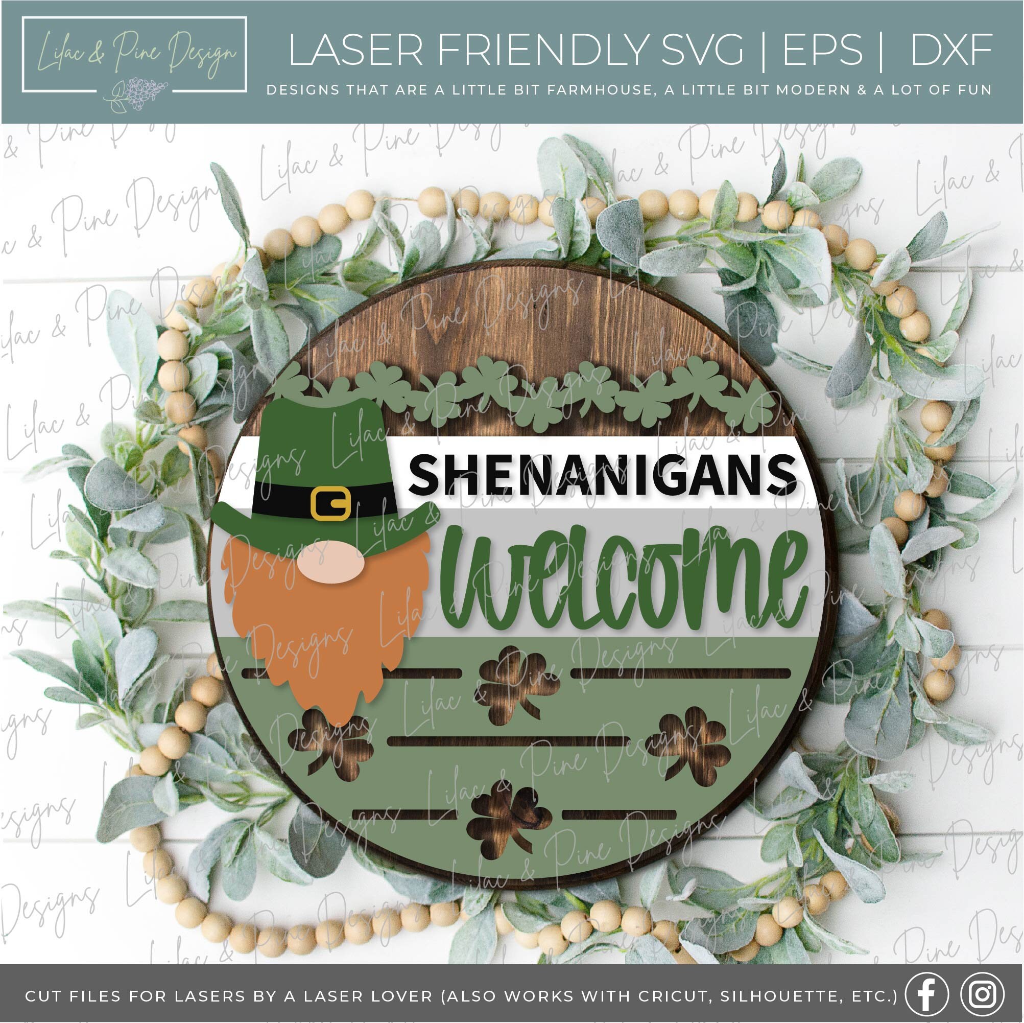 St Patricks Day Door Hanger Bundle St Pattys Sign SVG | Etsy