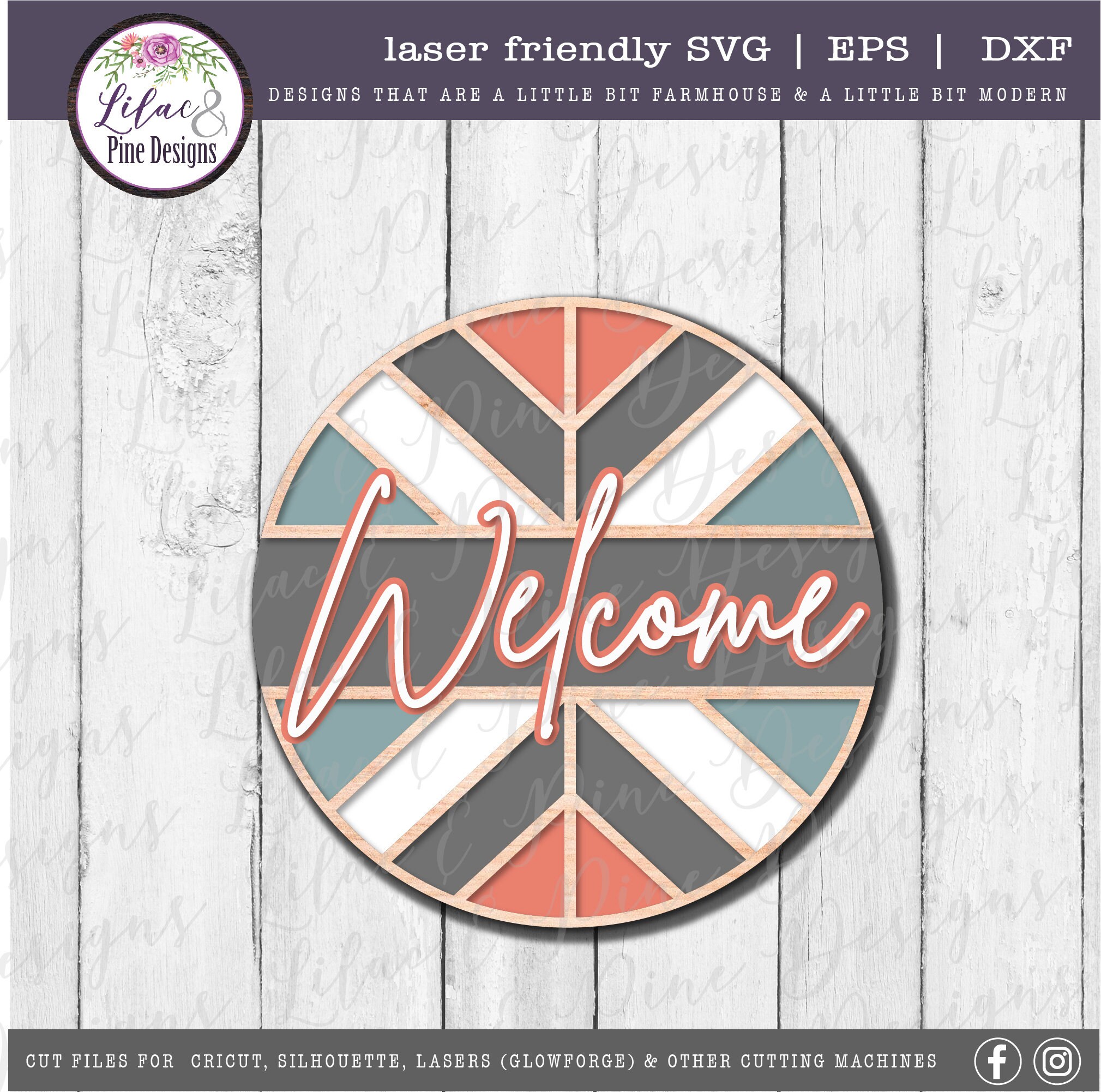Welcome Boho Round Quilt Lover Gift Welcome SVG Front Door - Etsy