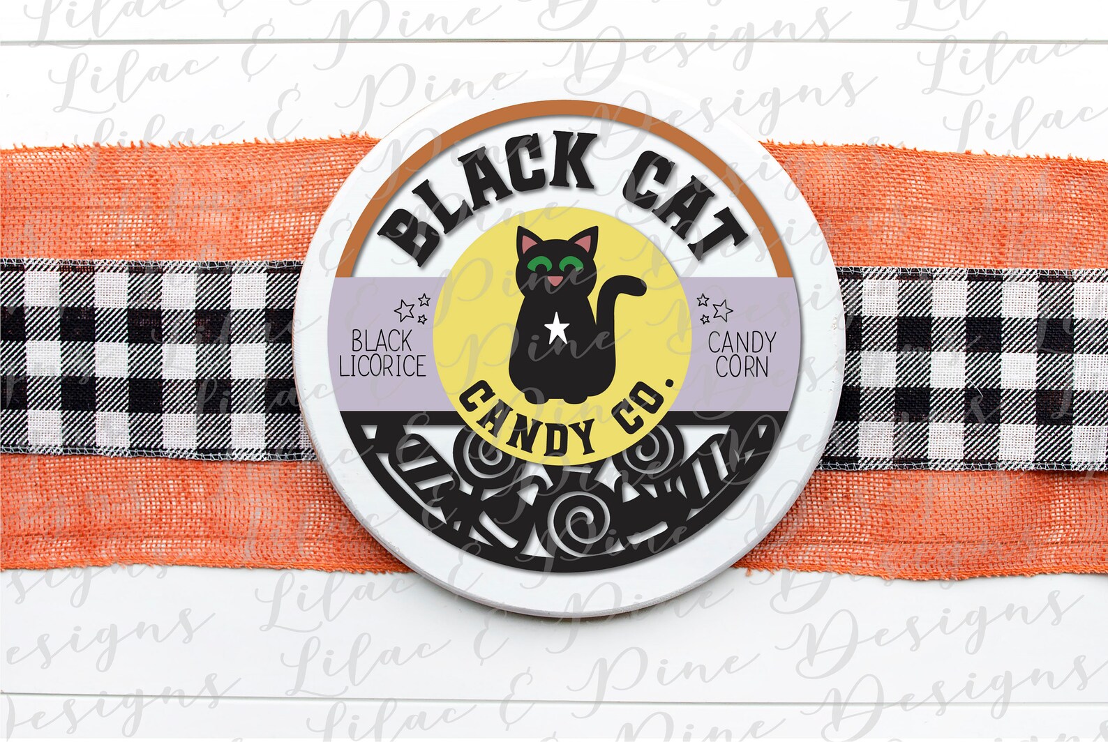 Black Cat Candy SVG Cute Halloween SVG Black Cat Sign Svg - Etsy