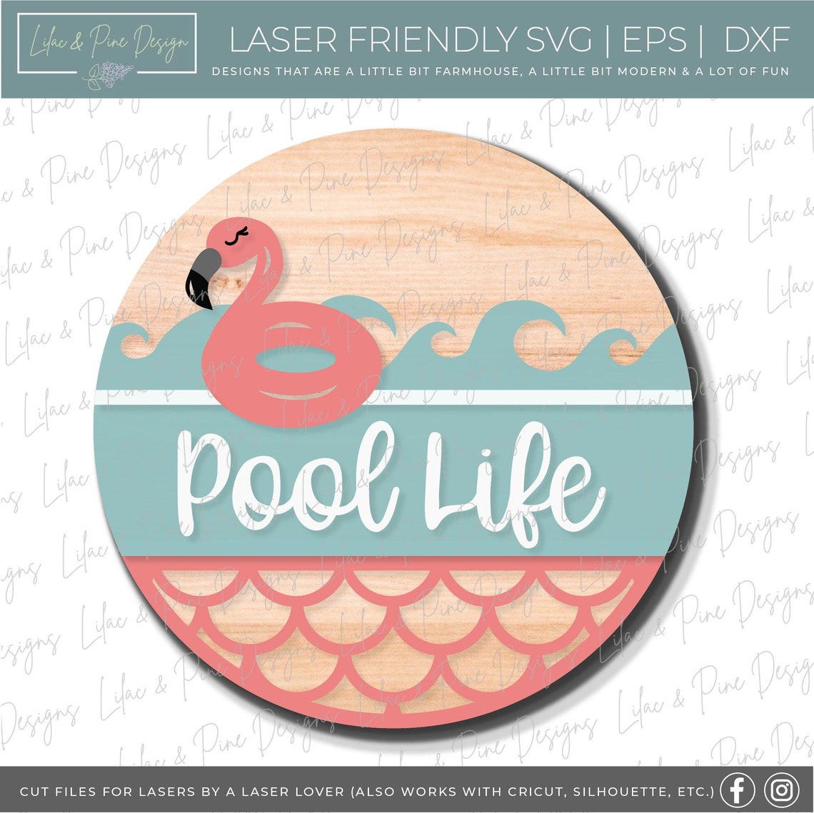 Flamingo Float Welcome Sign SVG Pool Life Sign Beach Life - Etsy