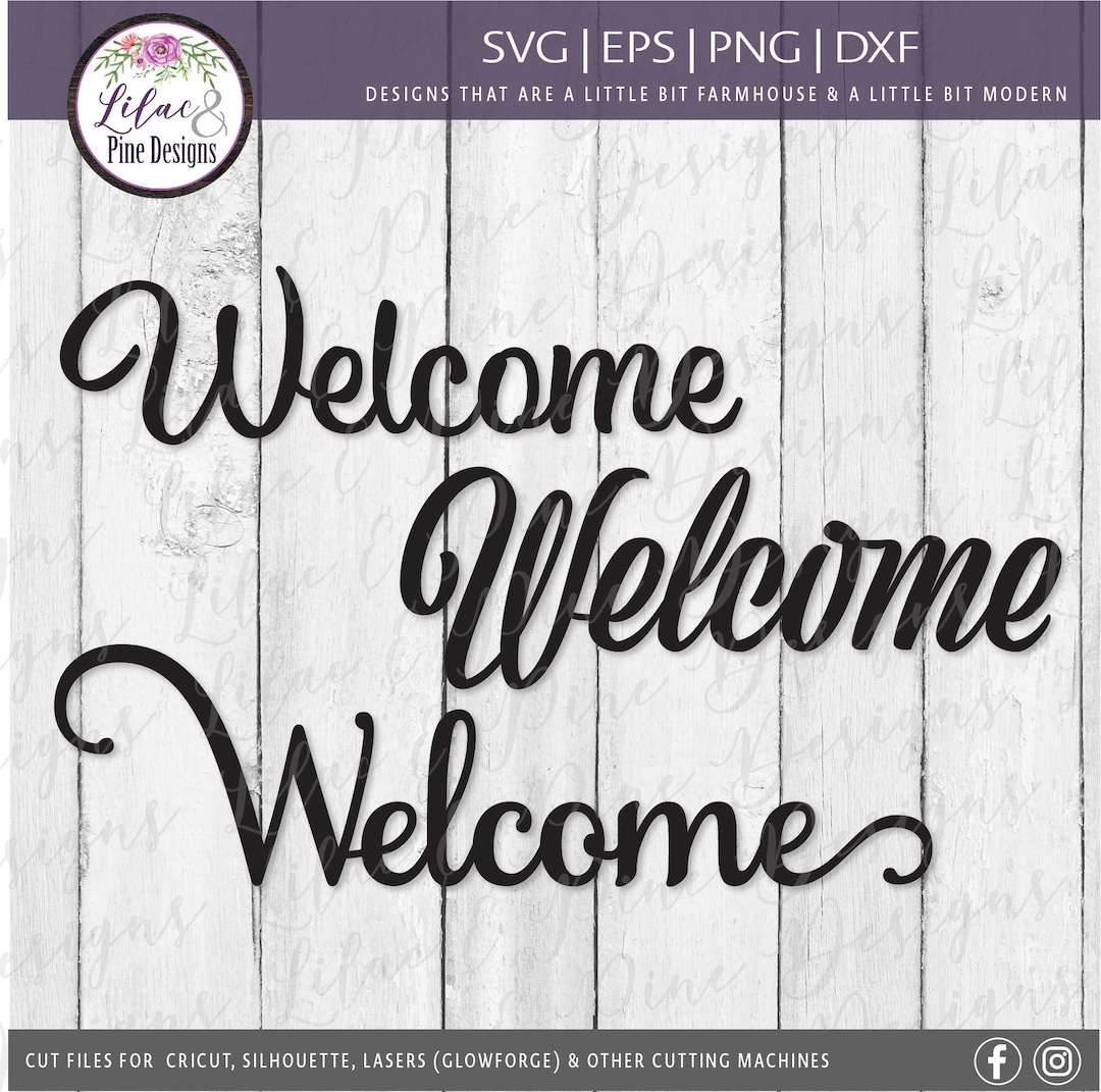 Welcome SVG Design Bundle, Welcome Sign Bundle, Welcome Cut File Bundle ...