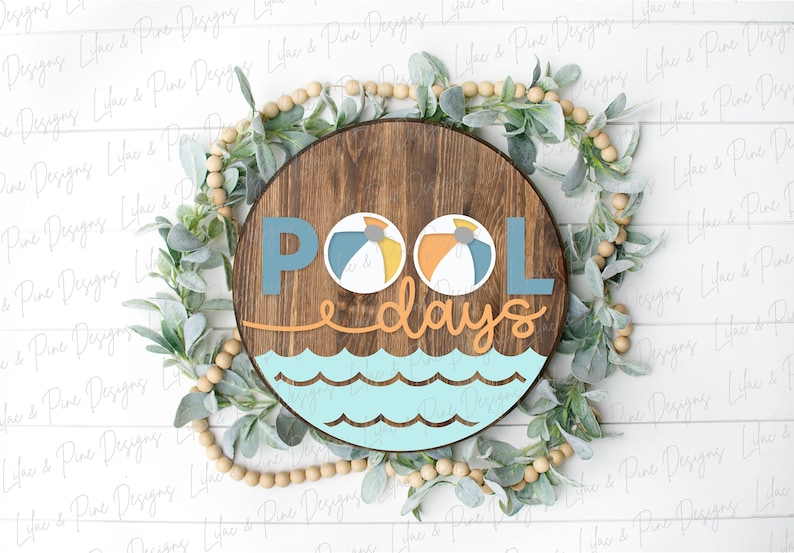 Summer Welcome Sign SVG Pool Door Hanger Pool Days Welcome - Etsy