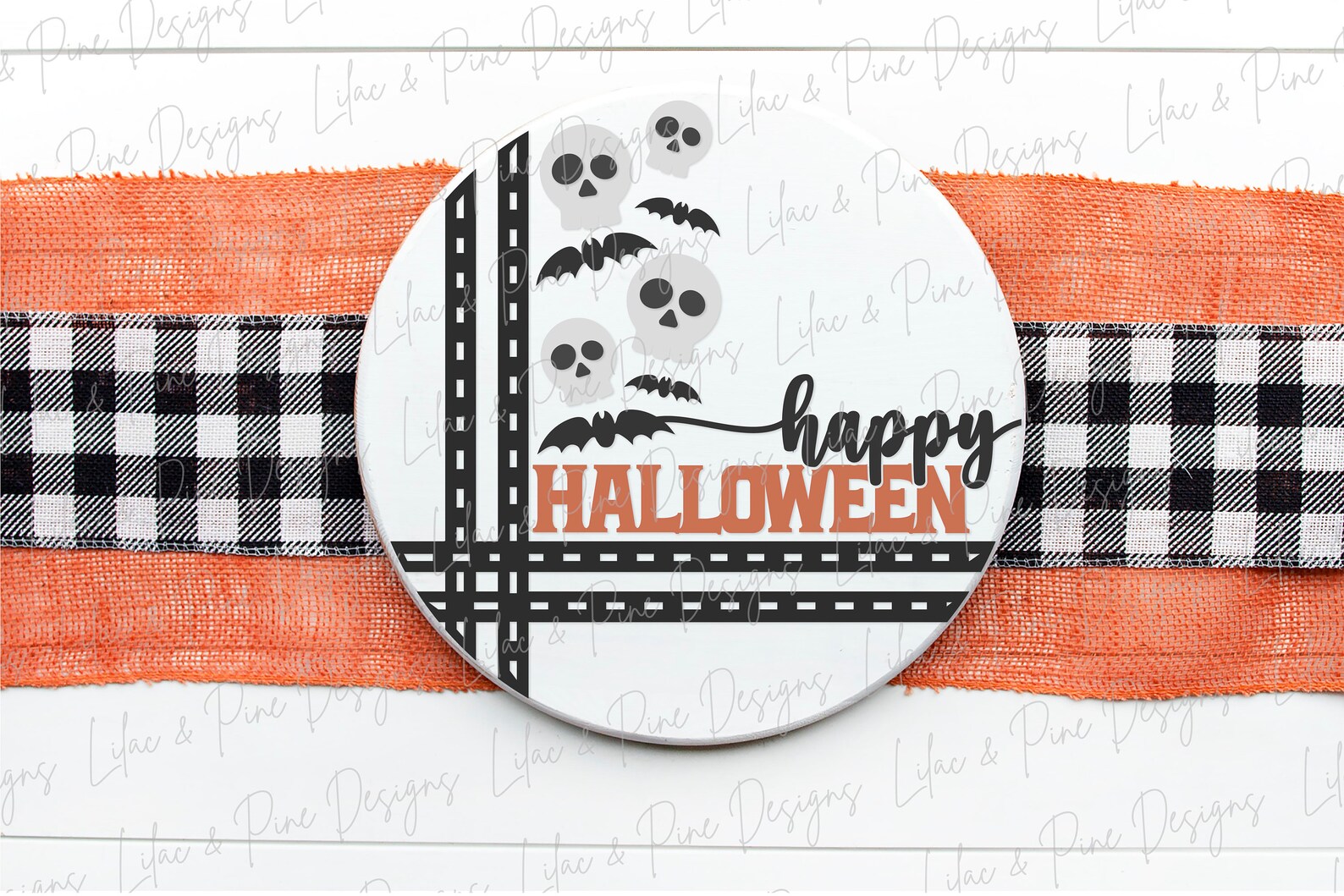 Happy Halloween Welcome Sign SVG Skeleton Door Hanger SVG - Etsy
