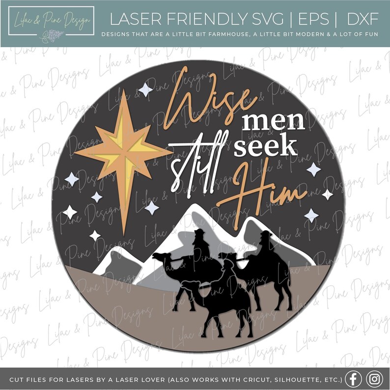Wise Men Still Seek Him SVG, Christmas Welcome Sign SVG, Wise Men Door ...