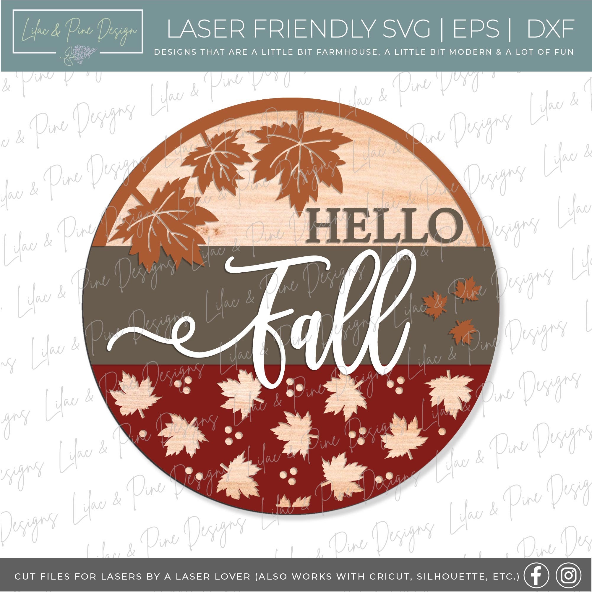 Fall Welcome Sign Bundle Fall Door Hanger Bundle SVG Hello - Etsy