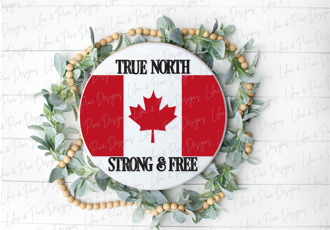 Canada Welcome Sign SVG Canada Day Door Hanger SVG True - Etsy