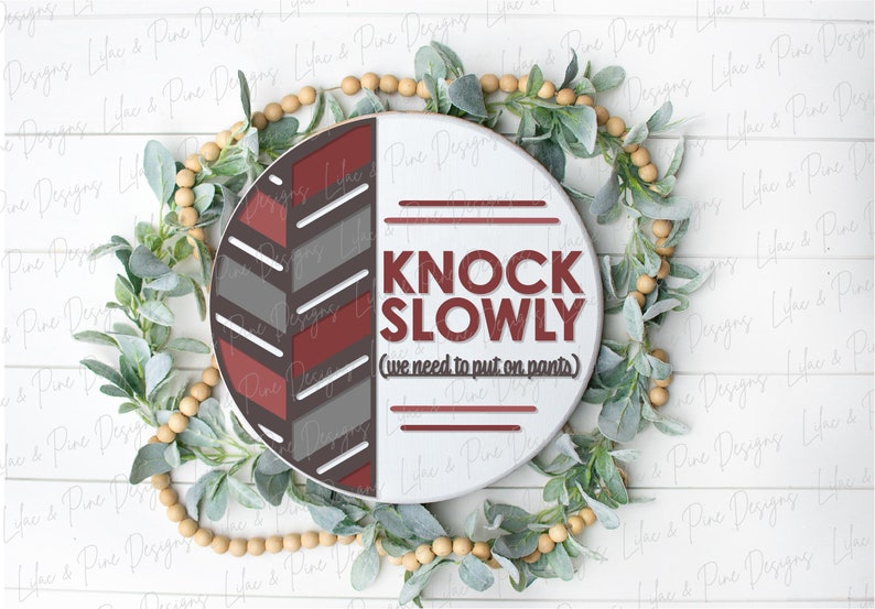 Knock Slowly Door Hanger Quilt Welcome Sign SVG Boho Door - Etsy