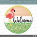 Flamingo Pineapple Welcome Sign Summer Sign Summer Door - Etsy