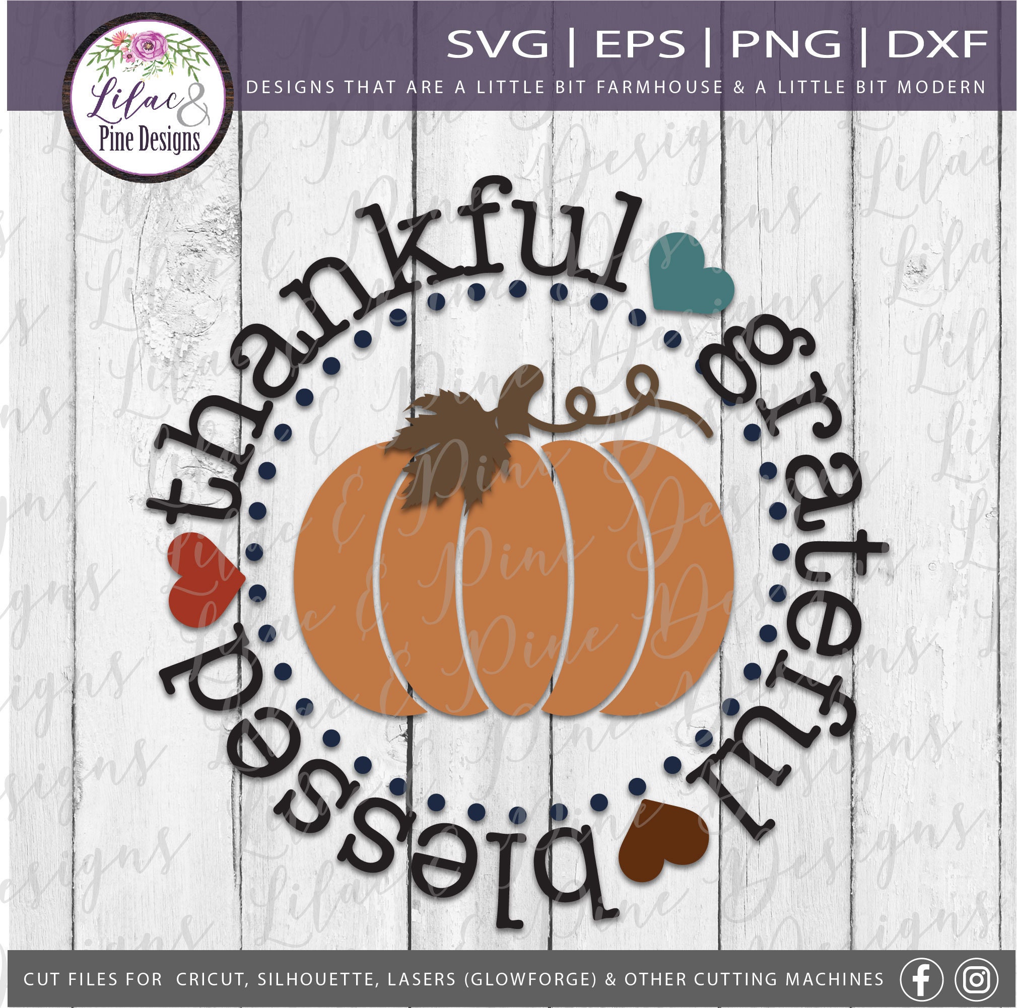 Fall SVG Thankful SVG Grateful SVG Blessed Svg Fall Decor | Etsy
