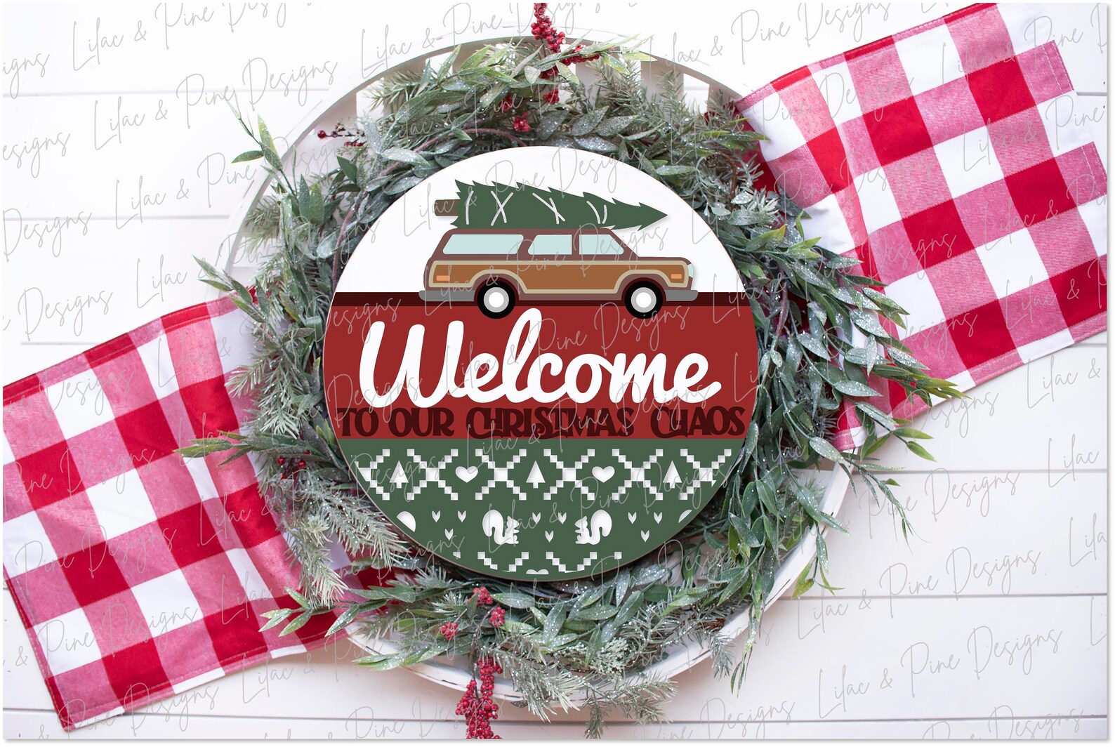 Christmas Chaos Sign SVG Christmas Welcome Sign SVG Snarky - Etsy
