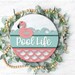 Flamingo Float Welcome Sign SVG Pool Life Sign Beach Life - Etsy