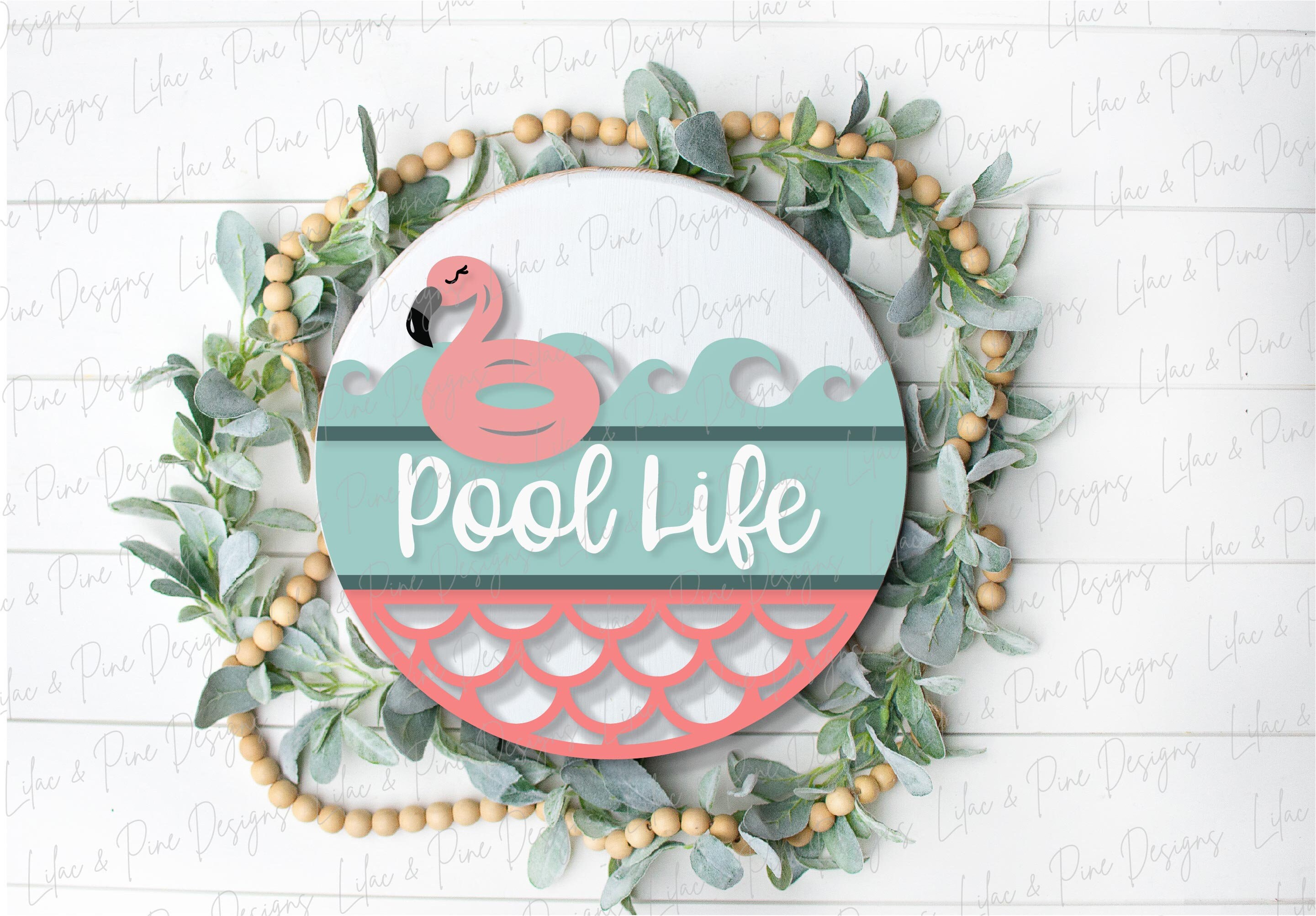 Flamingo Float Welcome Sign SVG Pool Life Sign Beach Life - Etsy