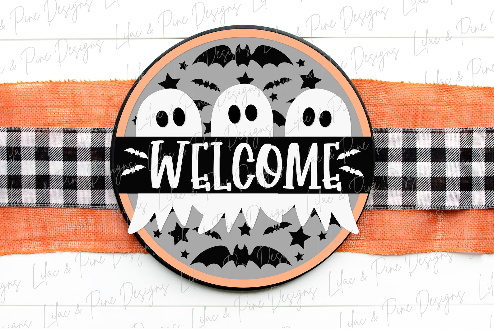 Ghost Welcome SVG Cute Halloween Ghosts SVG Spooky Welcome - Etsy