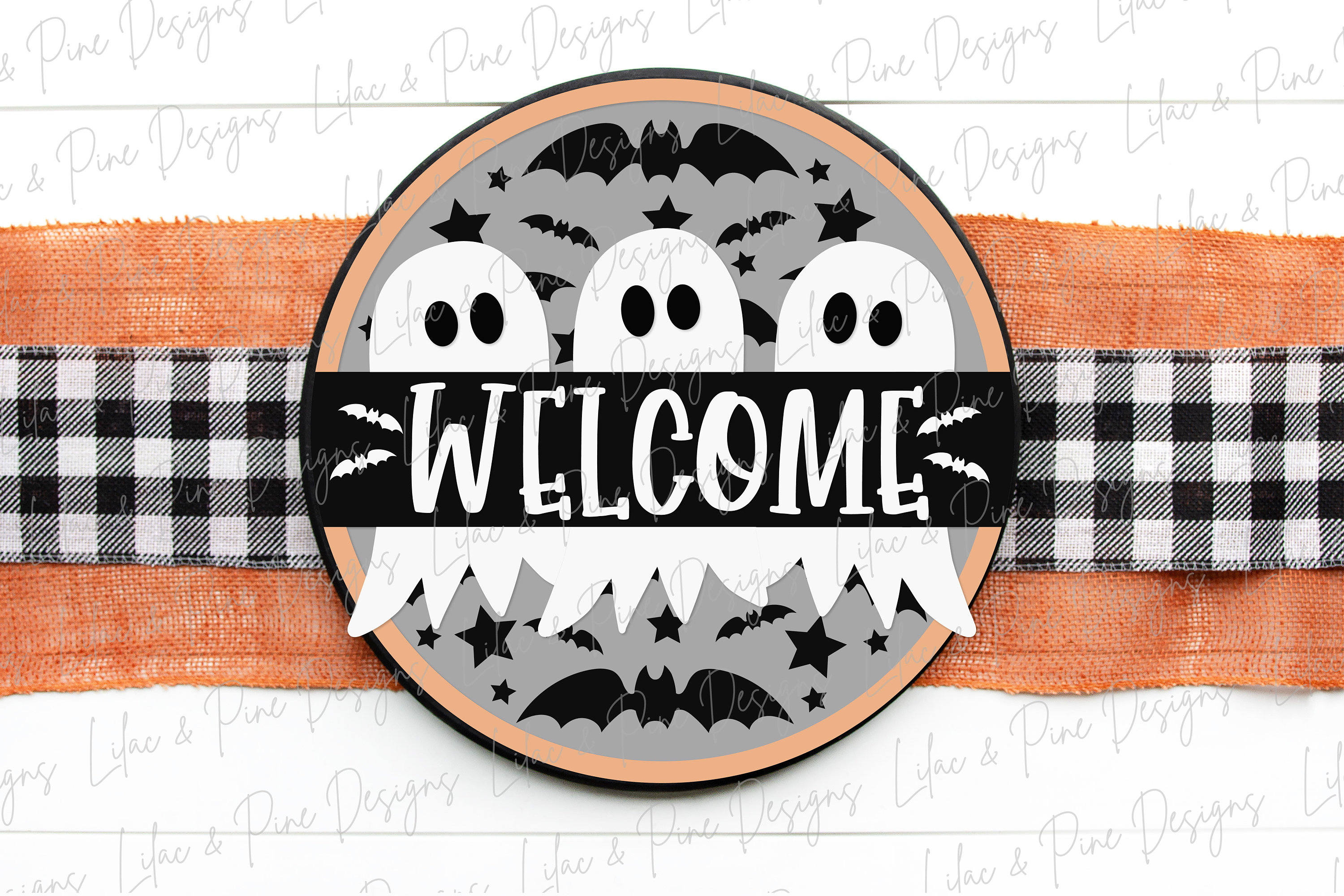 Ghost Welcome SVG Cute Halloween Ghosts SVG Spooky Welcome - Etsy