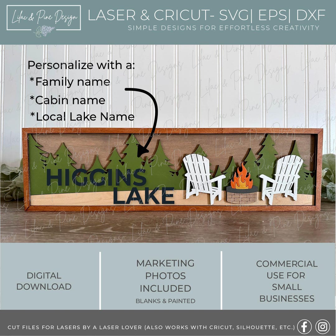 Fire Pit Sign SVG, Cabin Sign Sign SVG, Lake House Welcome Sign Svg ...