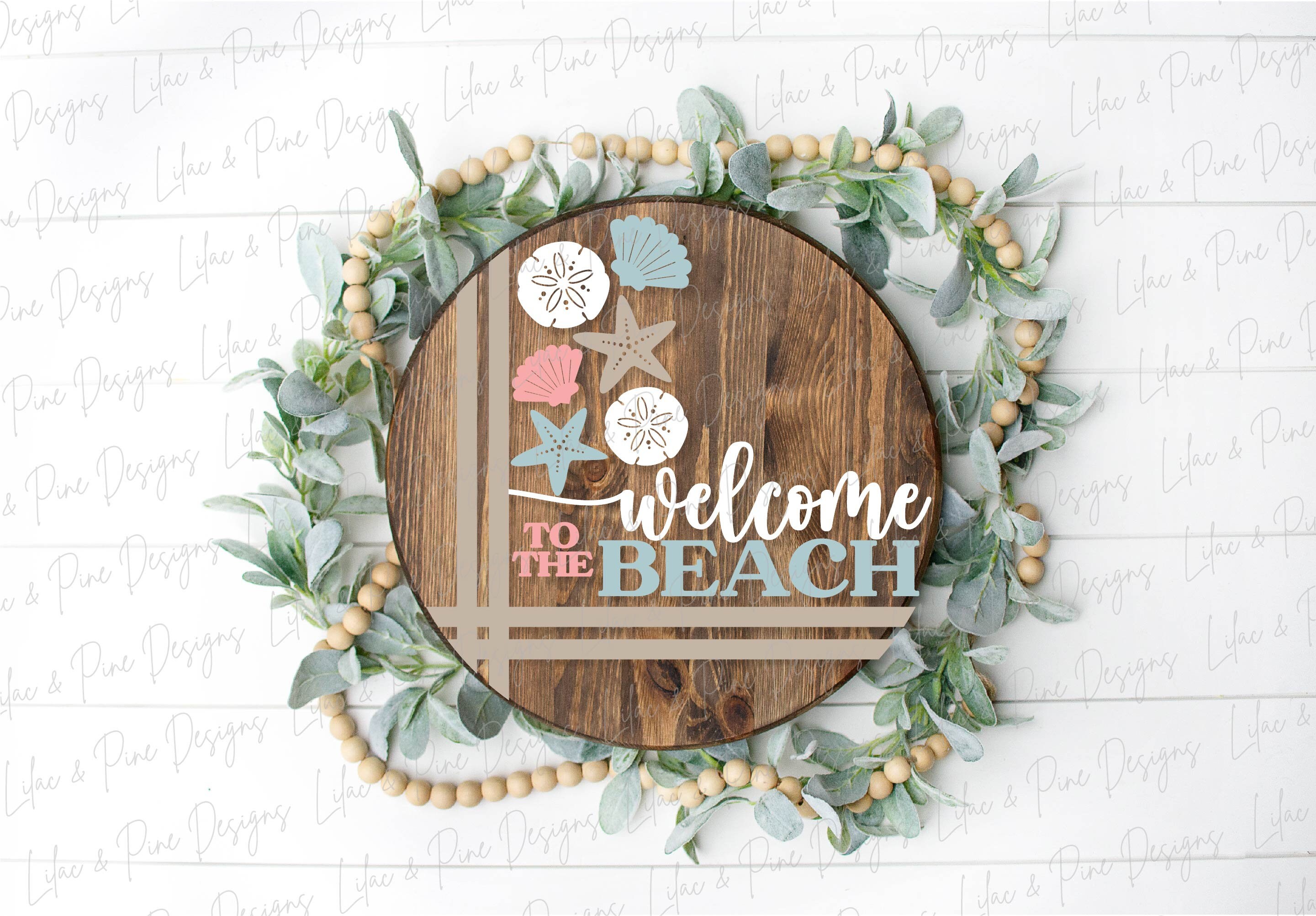 Welcome to the Beach Door Hanger SVG Welcome Sign SVG - Etsy