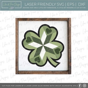 Barn Quilt Shamrock SVG, St Patricks Day Barn Quilt SVG, Clover Barn ...