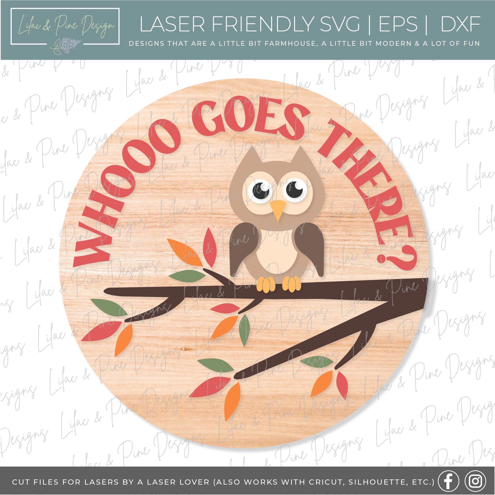 Owl Door Hanger SVG, Owl Welcome Sign SVG, Who Goes There Door Hanger ...