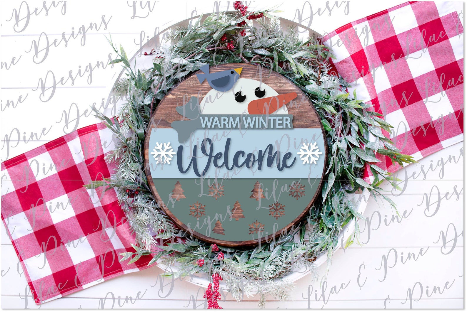Warm Winter Welcome Sign, Snowman Welcome SVG, Winter Decor SVG ...