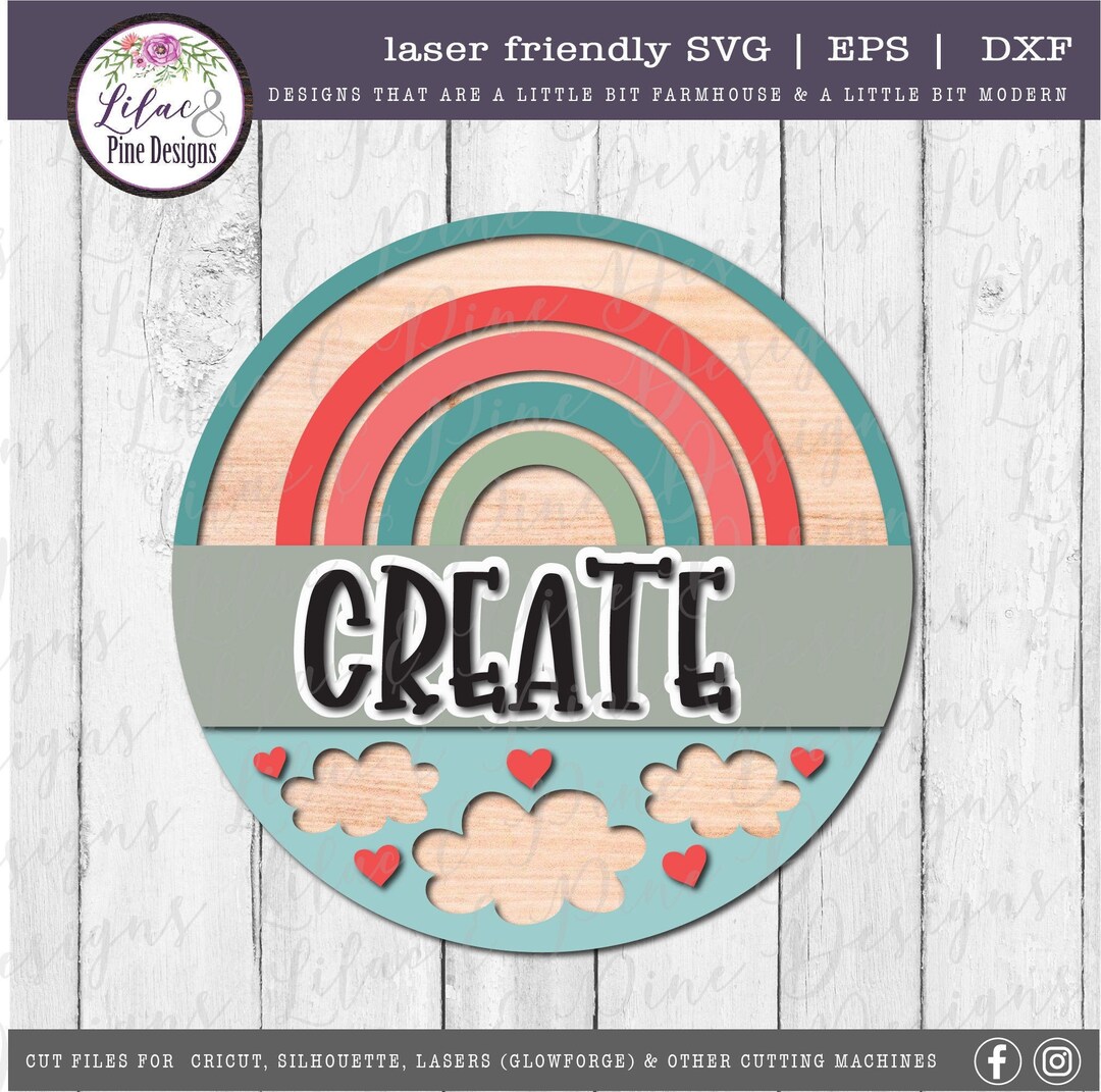 Rainbow and Clouds Sign, Whimsical Sign, Rainbow SVG, Play Room, Kids ...