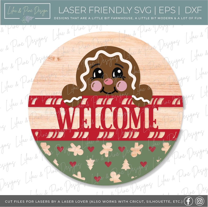 Christmas Door Hanger Svg Christmas Svg Bundle Welcome Sign Etsy