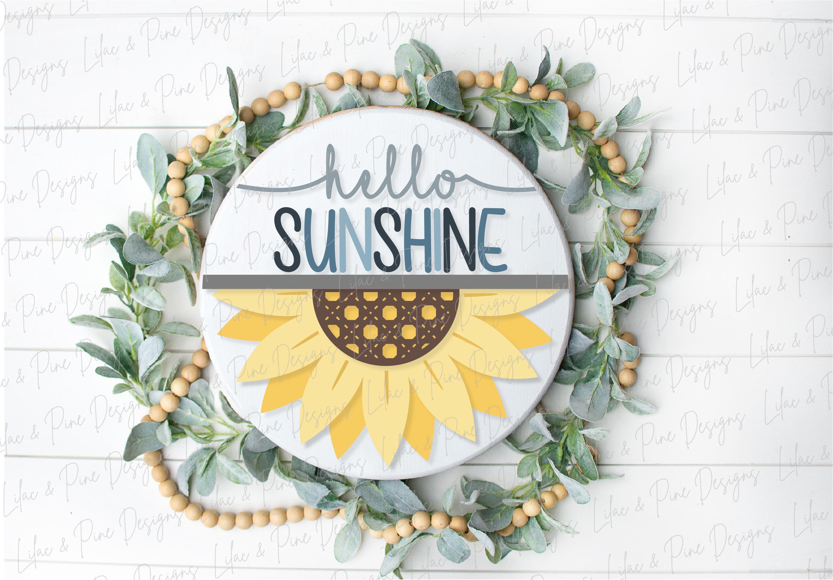 Sun Welcome Sign Svg Hello Sunshine SVG Summer Door Hanger - Etsy