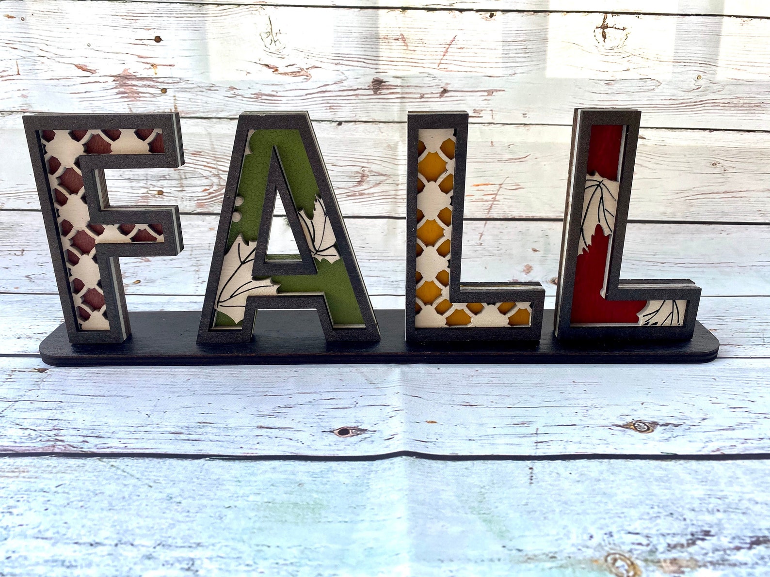 Fall Sign SVG Fall Standing Sign SVG 3D Fall Sign SVG Fall - Etsy