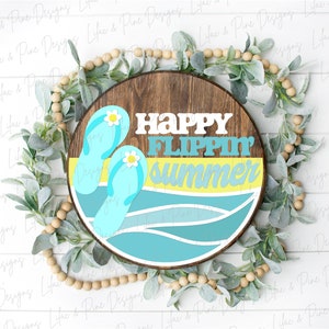Snarky Summer Welcome Sign, Flip Flop Summer Sign SVG, Summer Door ...