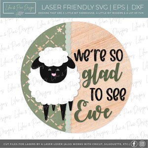 Sheep Welcome Sign SVG, Easter Lamb Door Hanger, Farmhouse Welcome Sign ...