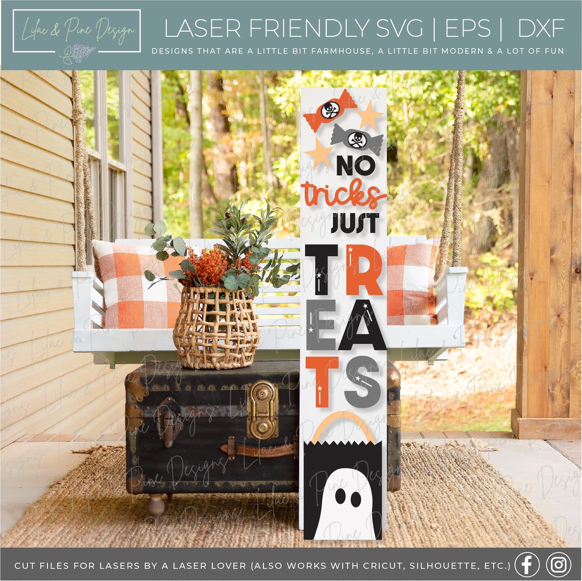 Halloween Welcome Sign Bundle Halloween Porch Sign Halloween - Etsy