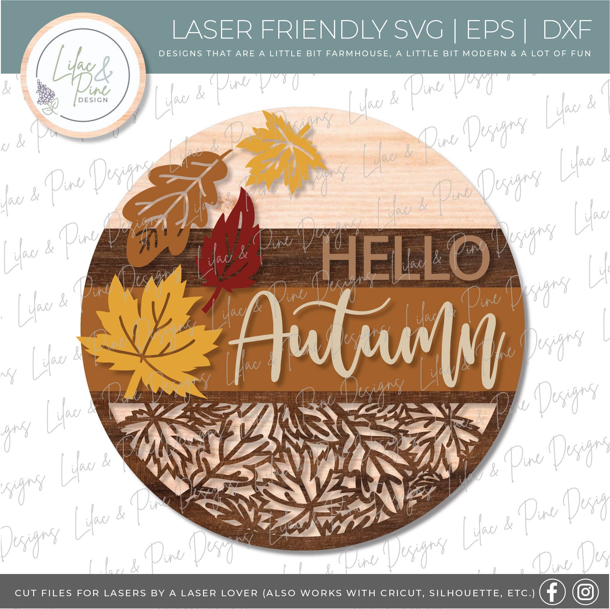 Hello Fall Sign SVG Happy Autumn Fall Sign SVG Happy Fall - Etsy
