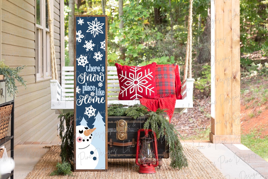 Snowman Welcome Sign SVG Christmas Porch Sign Winter Welcome - Etsy